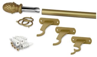 Custom Curtain Rods & Drapery Rod Hardware